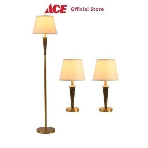 Jual ! Ace - Eglare Set 3 Pcs Cassie Lampu Meja & Lampu Lantai Marble ...