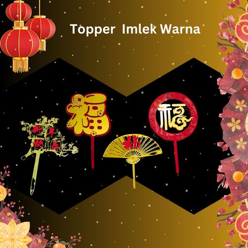 Jual Topper Imlek Akrilik - Polos B - Jakarta Barat - Baking's Buddy ...