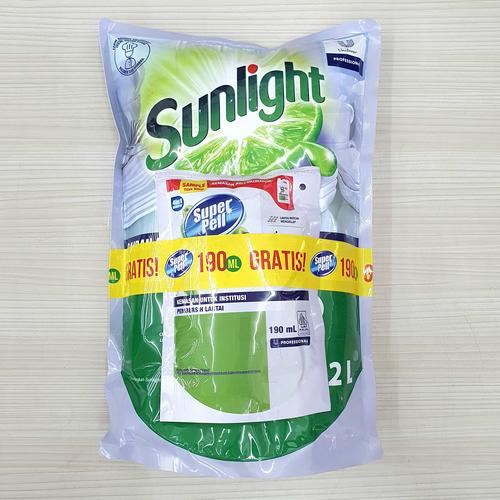 Jual SUNLIGHT Profesional Lime 2200ml GRATIS SUPERPELL 190 ML - Kota ...