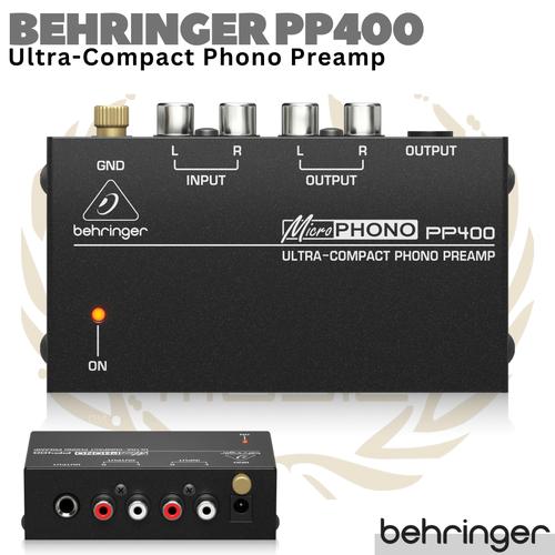 Promo BEHRINGER MICROPHONO PP400 Ultra-Compact Phono Preamp | Headphone ...