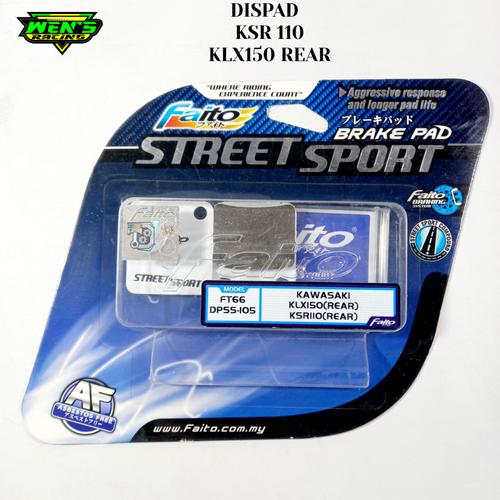 Jual DISPAD KSR 110 REAR KAMPAS CAKRAM RACING KAWASAKI KSR 110/KLX 150 ...