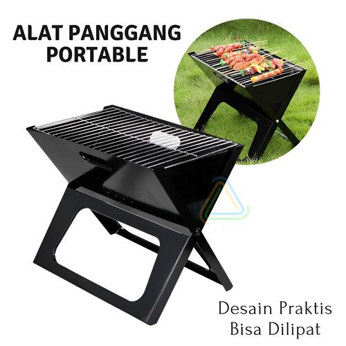 Jual Alat Panggang BBQ Sate Jagung Daging Steak Barbeque Grill Portable ...