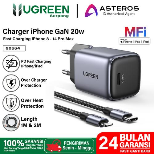 Jual UGREEN Charger iPhone 20w Mini Type C to Lightning MFi Fast ...
