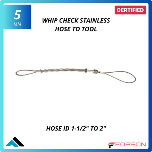 Jual WHIP CHECK STAINLESS 5 MM. HOSE TO TOOL 1-1/2" TO 2" - 72 CM ...