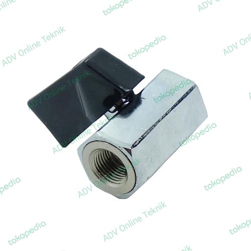Jual ball valve mini drat female x female 1/4 " inch - Jakarta Barat ...