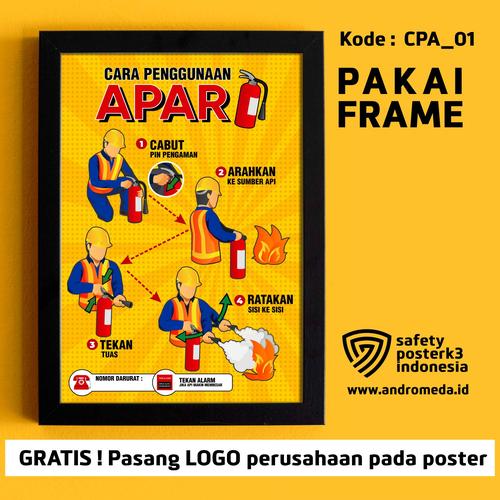 Jual Safety Poster K3 : Cara Penggunaan Apar + Frame - Kota Bandung - Safety Poster K3 Indonesia ...