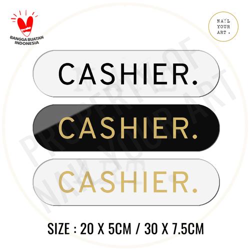 Promo Sign Akrilik CASHIER ROUND - Nail Your Art - Signage Minimalis ...