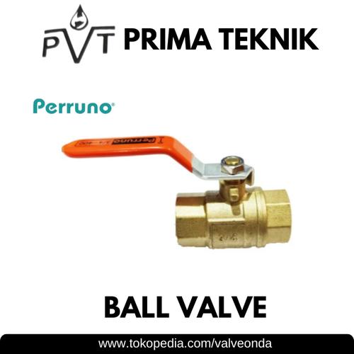 Jual Ball Valve "Perruno" Brass/Kuningan | Stop Kran PDAM - 1 1/4 ...