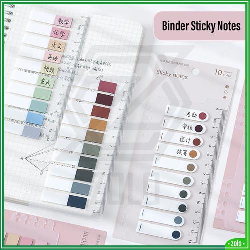 Promo [zolo] Binder Sticky Notes Penanda Pembatas Buku 44 x 11 mm 200 ...