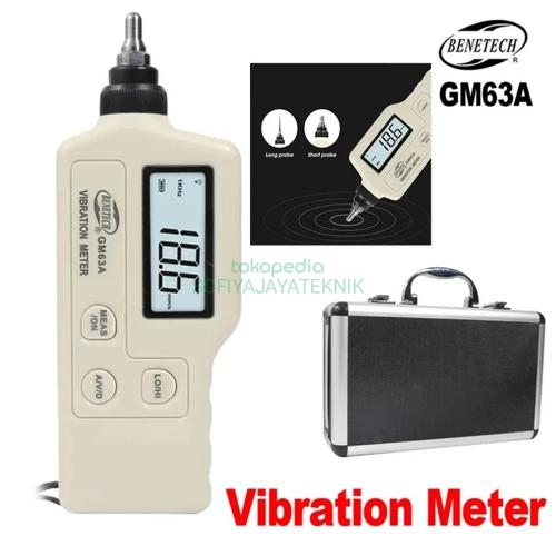 Jual Vibration Meter GM63A Benetech ORIGINAL Vibrometer Tester GM-63A ...