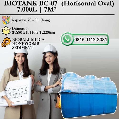 Jual Septictank Biotank Biofil Kapasitas 7000 Liter 7m3 / Biotech ...