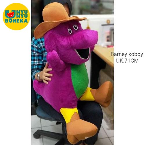 Jual Boneka Barney Cowboy 71cm bahan lembut boneka dinosaurus - Jakarta ...