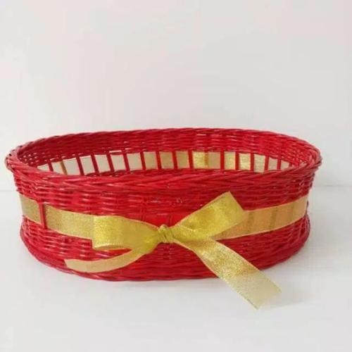 Jual Hampers Imlek Keranjang Bingkisan Rotan Pita Bulat Premium ...