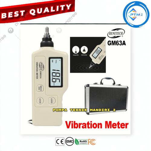 Jual Vibration Meter GM63A Benetech ORIGINAL Vibrometer Tester GM-63A ...