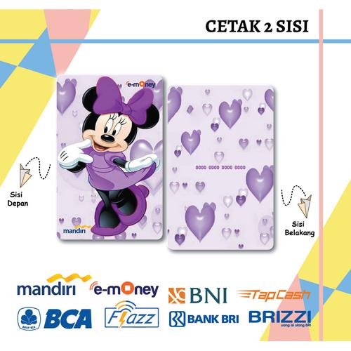 Jual KARTU EMONEY DESIGN ANIME MINNIE PURPLE MANDIRI BCA BNI BRI - 2 ...
