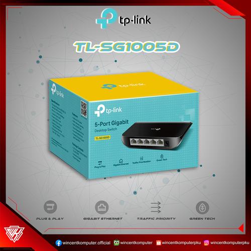 Jual P-LINK TL-SG1005D : TPLink 5 Port Gigabit Desktop Switch Hub ...