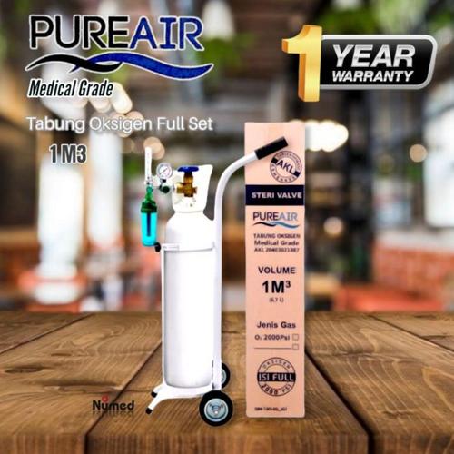 Jual TERLARIS/ Tabung Oksigen 1M3 Full set Siap Pakai isi 2000 Psi ...