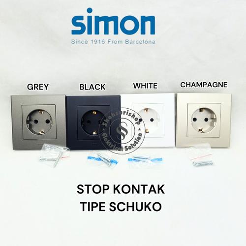 Jual SIMON STOP KONTAK CP 1 GANG E3 301687N - WHITE - Jakarta Timur ...