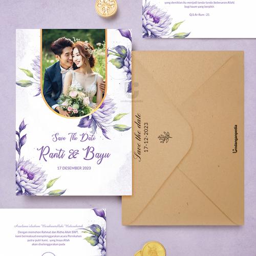 Promo Undangan + Amplop. Ungu. Undangan Pernikahan, Paling Murah ...