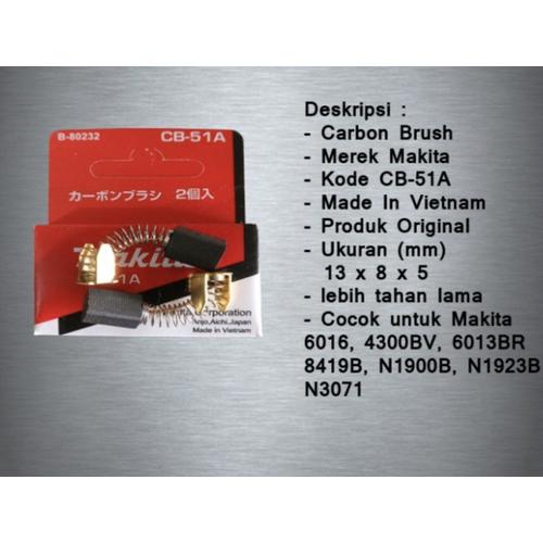 Jual Carbon Brush MAKITA CB 51 A Arang Spul Bostel Kul CB 51 CB 51A - Jakarta Utara - TEAMUS ...