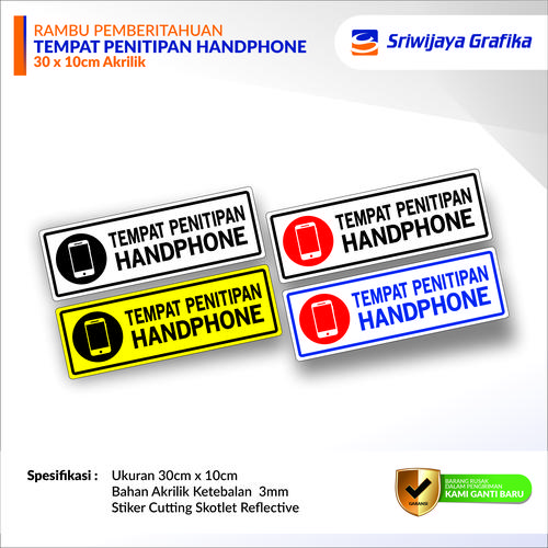 Jual RAMBU TEMPAT PENITIPAN HANDPHONE / HP AKRILIK 3MM UKURAN 30X10CM ...