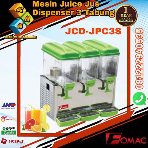 Jual Mesin Jus Dispenser Teh Milo 3 Tabung JCD-JPC3S Fomac - Jakarta ...