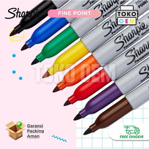 Jual SHARPIE FINE POINT MARKER SPIDOL PERMANENT - Merah - Kab ...
