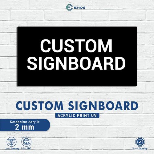 Jual Custom Sign Board / Custom Sign Nama Ruangan / Signage Tulisan ...