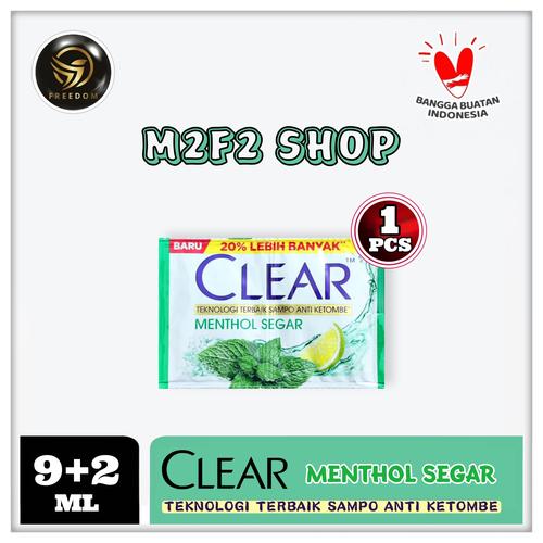 Jual Shampoo CLEAR Anti Ketombe Menthol Segar | Hijau Sachet 11 ml ...