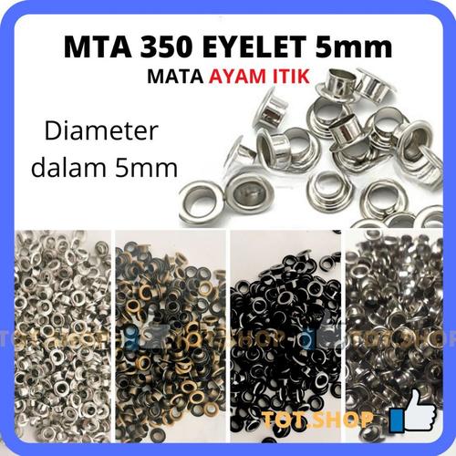 Jual Mata Ayam 5mm 6mm 8mm 10mm [isi 100 pcs] Itik Eyelet Brass Ring ...