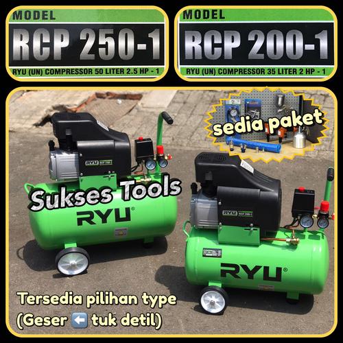 Jual Kompresor Angin Ryu RCP Kompressor 1 HP 25L - 2 HP 35L - 2,5 HP ...