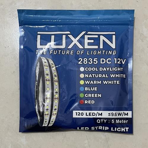 Jual LUXEN LAMPU LED STRIP LIGHT 2835 5METER 9,6WATT SNI - PUTIH ...