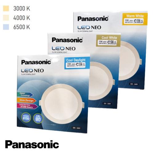 Jual PANASONIC LED NEO SLIM DOWNLIGHT ROUND 15W 15 W 15 WATT - WARM ...