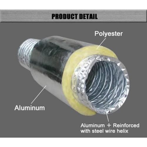 Jual Pipa AC SUPERFLEX - ALUMINIUM FLEXIBLE DUCT 10 inch + ISOLASI 24kg ...