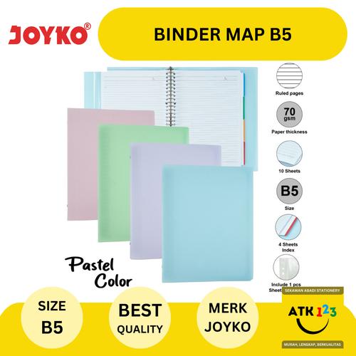 Jual Map Binder / Buku Binder Kuliah Merk Joyko B5-MHPT-143 Pastel ...