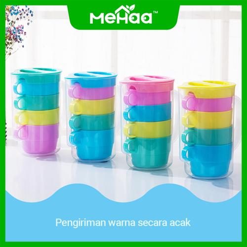 Jual Mehaa Teko Set, 5 in 1 Pitcher Set Plastik, Teko Jus Air Teh Kopi Wada - warna acak - Kab ...