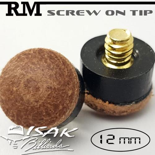 Jual RM Screw On Tip - 12 mm Cue Tips Baut Besi Stick Billiard Stik ...