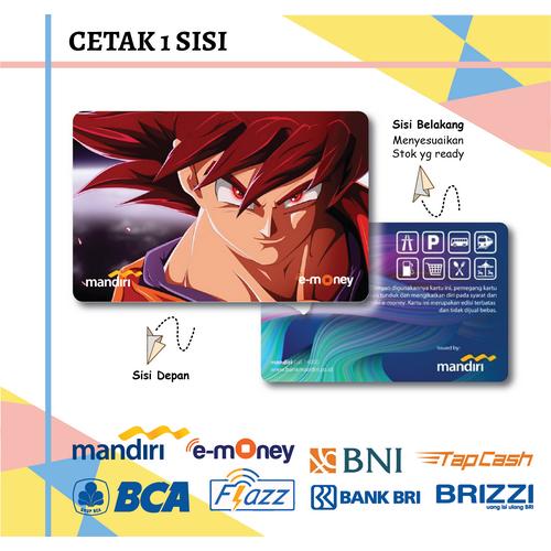 Jual KARTU EMONEY MANDIRI BCA BNI BRI Dragon Ball GOKU - 1 SISI ...