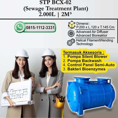 Jual Septictank Biotank IPAL STP Biofil 2.000 Ltr 2M3 / Biotech Biotank ...