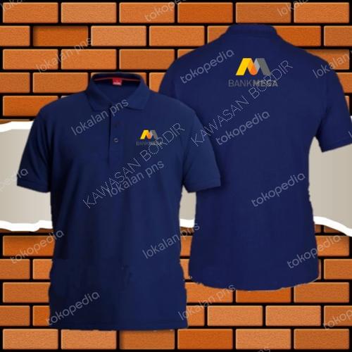 Jual Terbaru polo shirt bank Mega seragam bank Mega kaos bank Mega ...