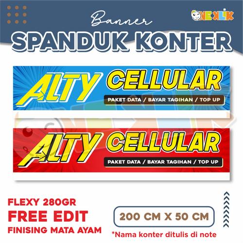 Jual Spanduk konter pulsa custom / Banner Spanduk Konter Pulsa Murah - Kab. Gunungkidul ...