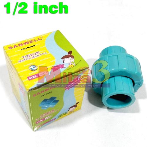 Jual Watermur Polos SANWELL 1/2" PVC / Watermoor Water Mur Plastik 1/2 ...