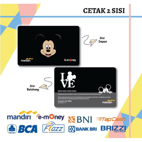 Jual E-MONEY ETOLL DESIGN ANIME MICKEY BLACK MANDIRI BCA BNI BRI - 2 ...