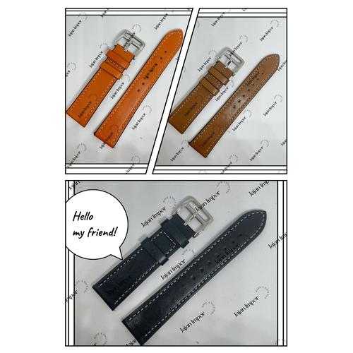 Jual STRAP TALI JAM TANGAN KULIT UNIVERSAL 22 22MM 20 20MM LEATHER ...