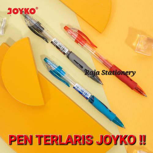Promo Joyko Gel Pen QGEL / Pulpen Joyko Cetek Q-GEL Hitam Biru Merah GP ...