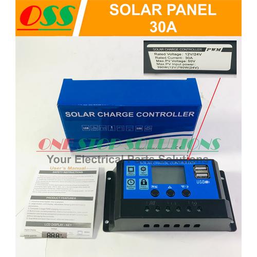 Jual SOLAR PANEL CHARGER CONTROLLER SCC PANEL SURYA 30A 12V 24V - Jakarta Barat - OneStop ...