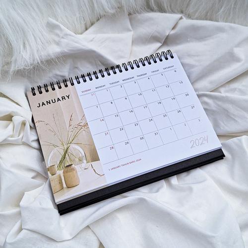 Jual Kalender Meja Modern Horizontal 02 Aesthetic Premium Quality ...