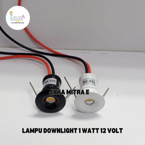 Jual Lampu Downlight LED 1W 1 Watt 12V 12 Volt 3000K Warm White - Hitam ...