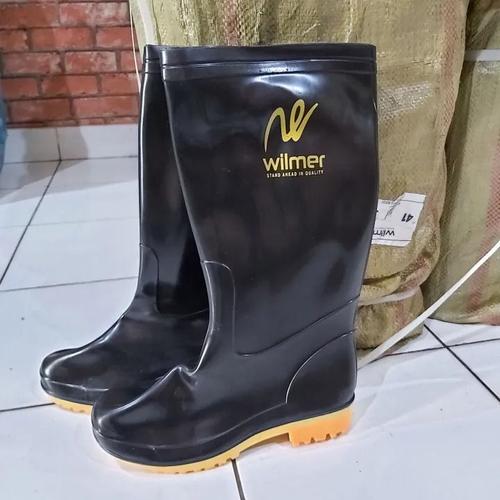 Promo SEPATU BOOT KARET HITAM PANJANG WILMER 40 41 42 MURAH KUAT - 42 ...
