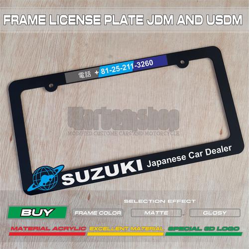 Jual Frame Plat mobil Jdm Suzuki Car japan - b, jdm 3d - Kab ...